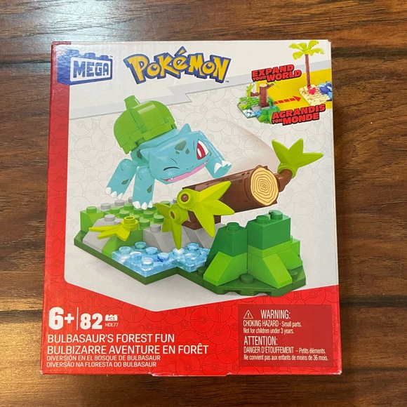 Mega | Toys | Mega Pokemon Bulbasaurs Forest Fun 82 Pcs Building Set ...